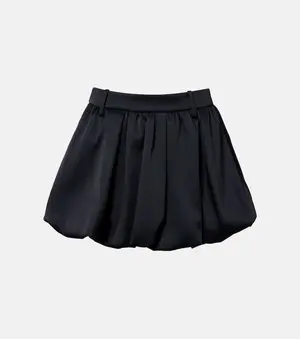 Dorothee Schumacher Shiny Statement Duchesse Mini Skirt - Grey