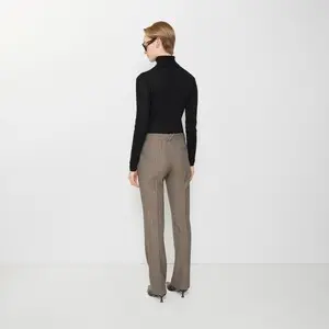 Burberry Mouliné Wool Tailored Trousers