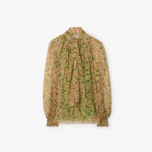 Burberry Ditsy Floral Silk Blouse