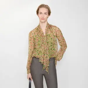 Burberry Ditsy Floral Silk Blouse