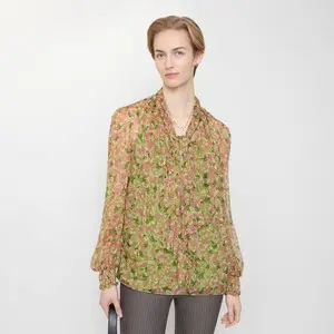 Burberry Ditsy Floral Silk Blouse