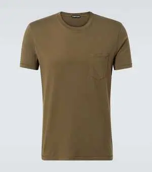 TOM FORD Cotton And Silk T-shirt - Green
