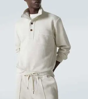 TOM FORD Cotton, Silk, And Cashmere Sweatshirt - Beige