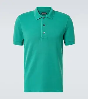 TOM FORD Pique Polo Shirt - Green