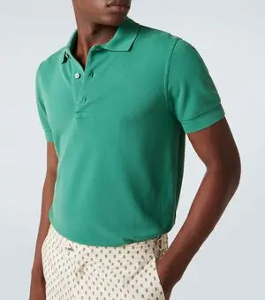 TOM FORD Pique Polo Shirt - Green