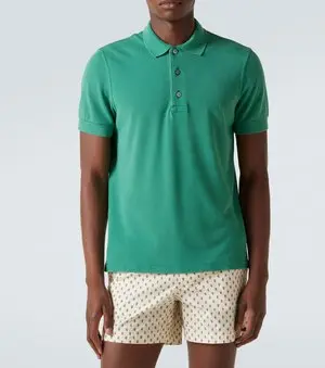 TOM FORD Pique Polo Shirt - Green