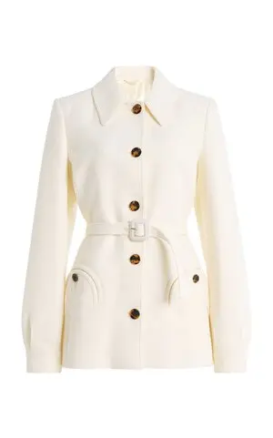BLAZÉ MILANO Resolute Paint Wool Blazer - Ivory