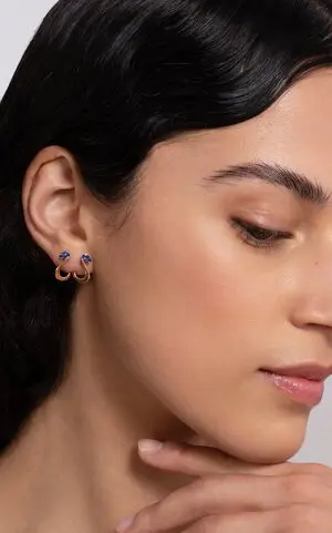 MARIE MAS Nova 18k Rose Gold Tanzanite Earrings