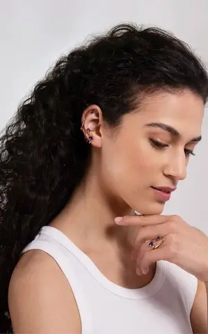 MARIE MAS Nova 18k Rose Gold Tanzanite Earrings