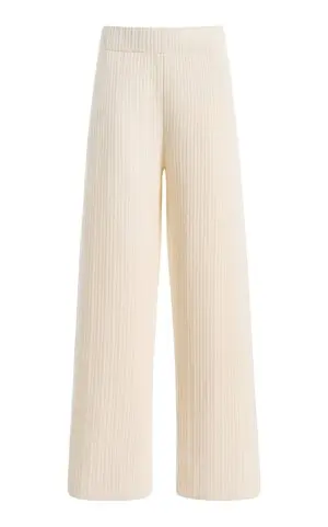 Lafayette 148 New York Knitted Ankle Length Pants - White