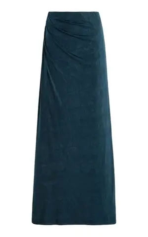 Significant Other Exclusive Priya Draped Maxi Skirt - Blue