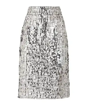 Dolce & Gabbana Sequin-embellished Straight Skirt