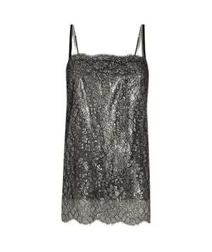 Dolce & Gabbana Lamé Lace Top