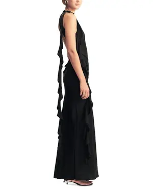 Shona Joy Agnes Draped Ruffled Dress