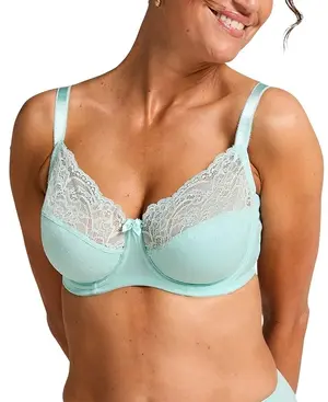 Hunkemoller Sophie Non-padded Underwired Bra - Eggshell Blue