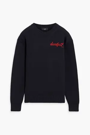 Dunhill Embroidered Cotton Sweater