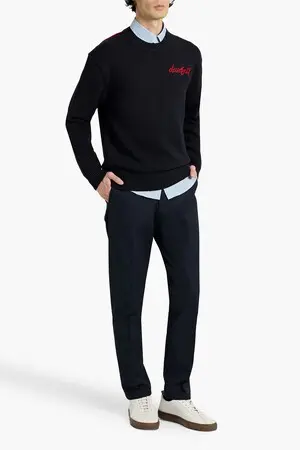 Dunhill Embroidered Cotton Sweater