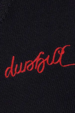 Dunhill Embroidered Cotton Sweater