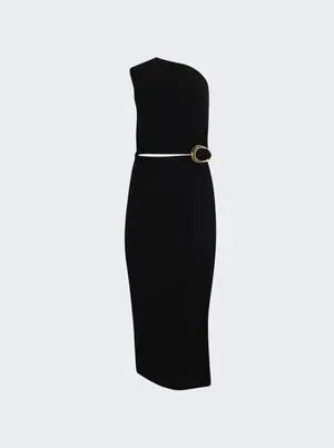 Bottega Veneta Crepe Viscose Jersey Dress - Black