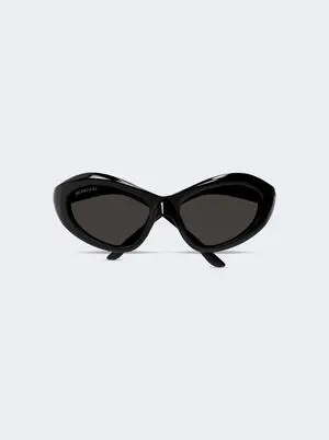 Balenciaga Orbit Cat Eye Sunglasses - Shiny Black