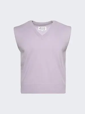 MAISON MARGIELA V-neck Vest - Lilac