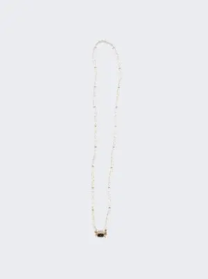 Valentino Garavani Oval Pendant Necklace - Pearls And Enamel