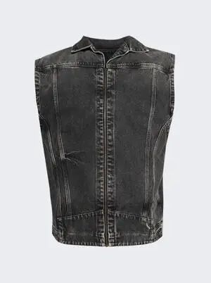 Martine Rose Denim Waistcoat - Black