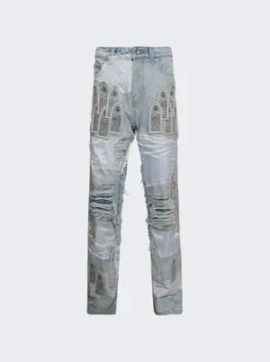 WHO DECIDES WAR BY EV BRAVADO Winged Organza Denim