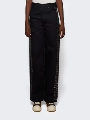 Amiri Quad Crystal Wide Leg Jeans