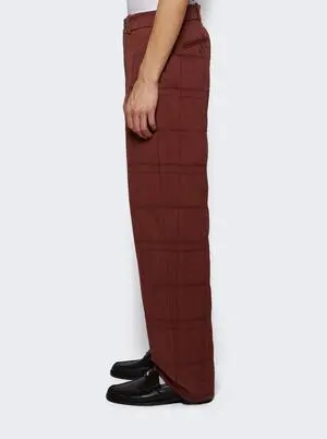 THE ELDER STATESMAN Windowpane Norm Pant - Clay