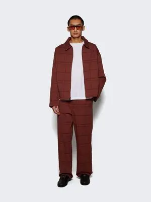 THE ELDER STATESMAN Window Pane Boxy Jacket