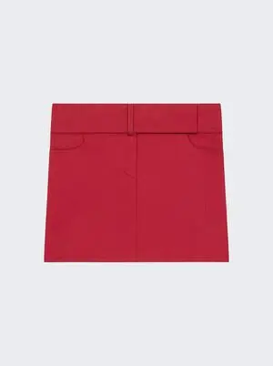 COURREGES Belted Mini Skirt - Red