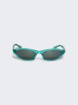 Balenciaga Oval Sunglasses - Green