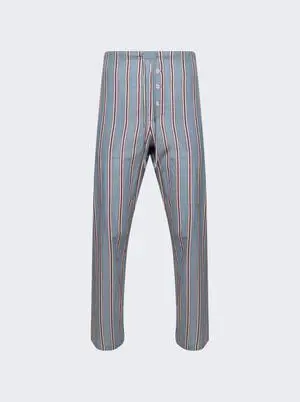 BODE Regatta Stripe Pajama Pants - Blue