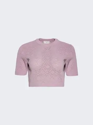 Givenchy Cropped Short Sleeve Sweater - Parma