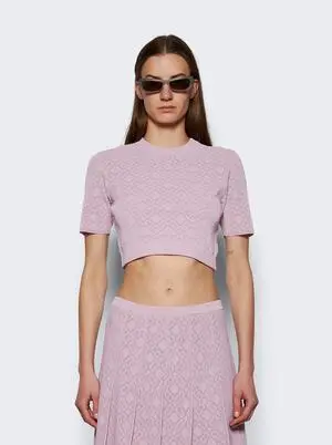 Givenchy Cropped Short Sleeve Sweater - Parma