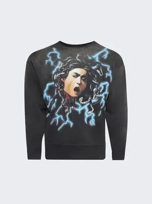 SAINT MXXXXXX Medusa Graphic Sweatshirt - Black