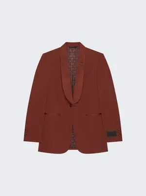 Givenchy Shawl Jacket - Dark Rust