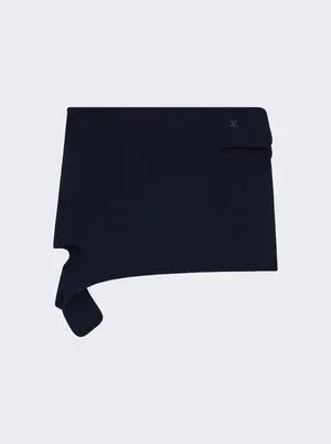 COURREGES Loop Milano Knit Mini Skirt - Navy