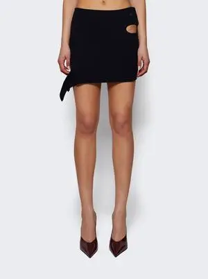 COURREGES Loop Milano Knit Mini Skirt - Navy