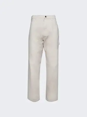 MAISON MARGIELA 5-pocket Straight Leg Pants - Ecru