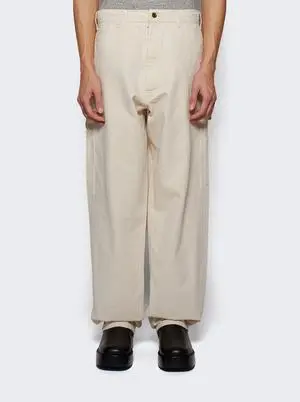 MAISON MARGIELA 5-pocket Straight Leg Pants - Ecru