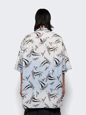Mihara Yasuhiro Vintage Like Aloha Shirt - Light Blue
