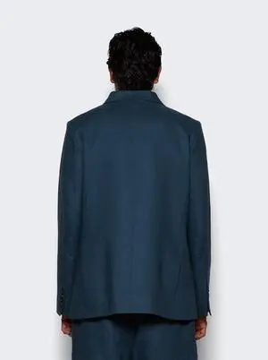 BODE Lightweight Double-breasted Suit Jacket - Teal