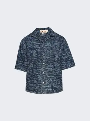 Marni Denim Bowling Shirt - Blue