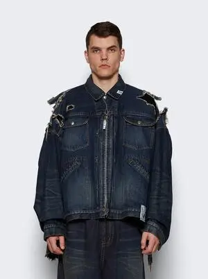 Mihara Yasuhiro Layered Denim Jacket - Indigo