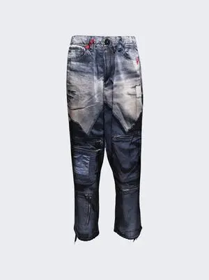 Mihara Yasuhiro T.a.t.a Trompe-l'oeil Parachute Pants - Khaki