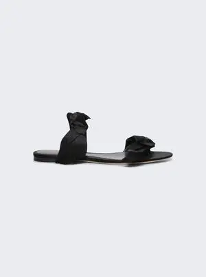 THE ROW Vika Knot Sandal - Black