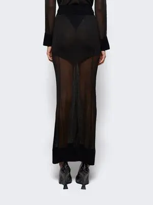 JEAN PAUL GAULTIER Logo Knit Skirt