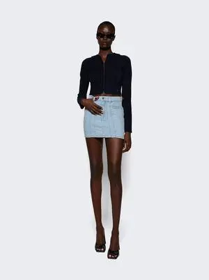 COURRÃ¨GES Scuba Cut Out Knit Cardigan
